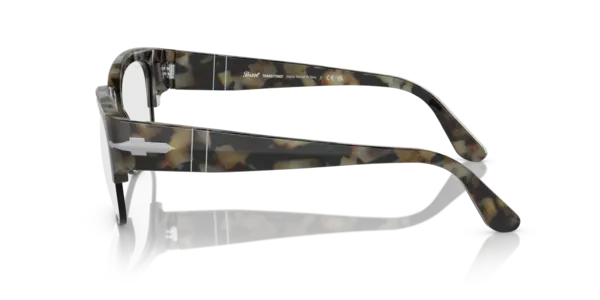 Persol Acetate Eyeglasses With Green Lenses And Tortoiseshell Frame - Brown Tortoise