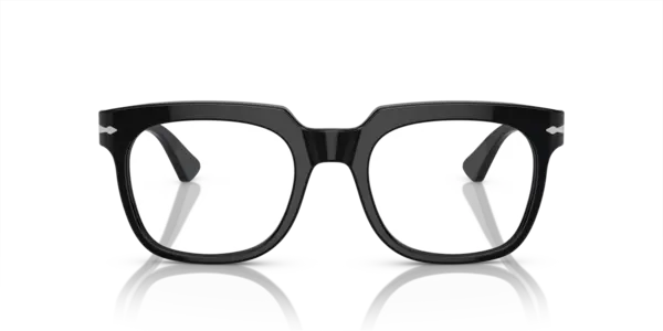 Persol Full Rim Acetate Eyeglasses - Black