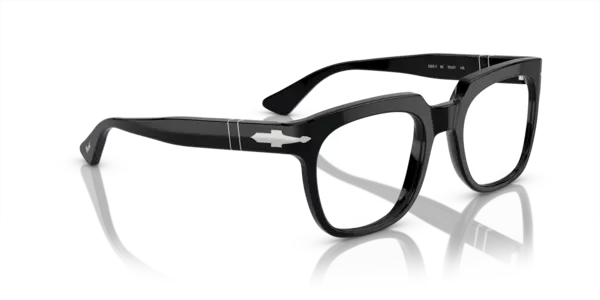 Persol Full Rim Acetate Eyeglasses - Black