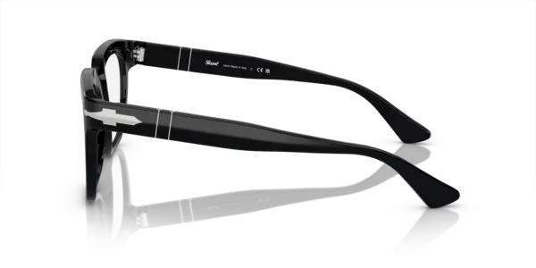Persol Full Rim Acetate Eyeglasses - Black