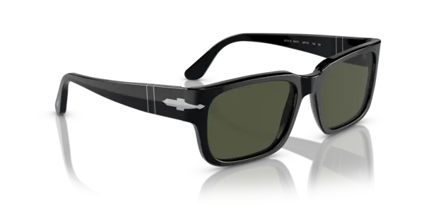 Persol Rectangle Acetate Sunglasses - Black