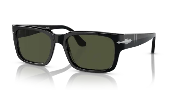 Persol Rectangle Acetate Sunglasses - Black