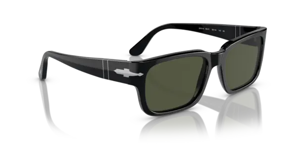 Persol Rectangle Acetate Sunglasses - Black