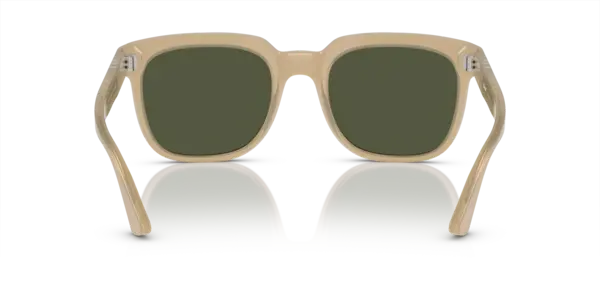 Persol Rectangular Full Rim Acetate Sunglasses - Opal Beige