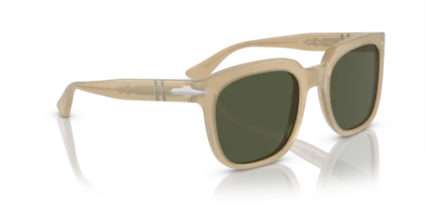 Persol Rectangular Full Rim Acetate Sunglasses - Opal Beige