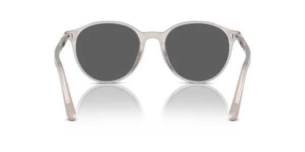 Persol Acetate Round Frame Sunglasses - Opal Grey