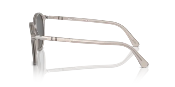 Persol Acetate Round Frame Sunglasses - Opal Grey