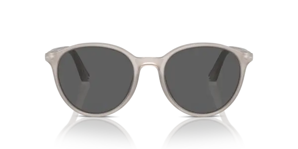 Persol Acetate Round Frame Sunglasses - Opal Grey
