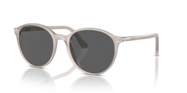 Persol Acetate Sunglasses With Polarized Green Lenses - Opal Grey
