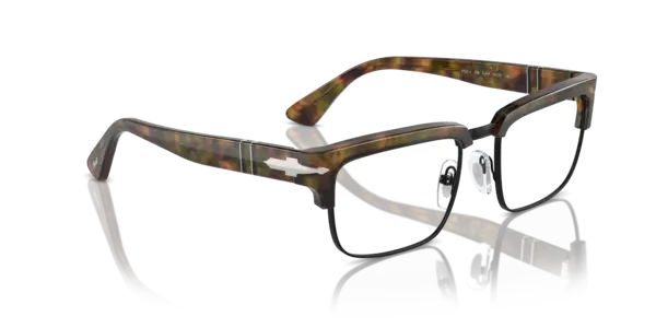 Persol Rectangular Full Rim Eyeglasses - Caffe