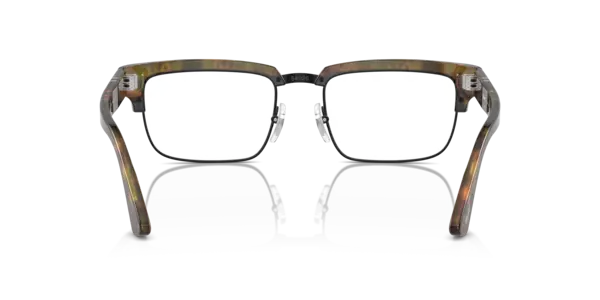 Persol Rectangular Full Rim Eyeglasses - Caffe