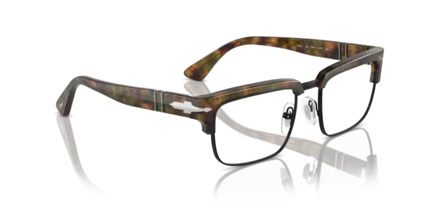 Persol Rectangular Full Rim Eyeglasses - Caffe