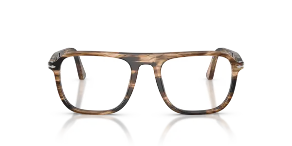 Persol Acetate Eyeglasses - Striped Black