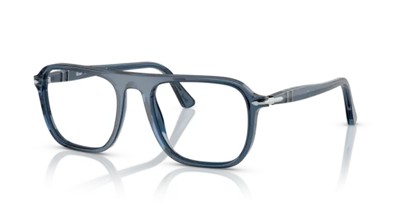 Persol Acetate Eyeglasses - Transparent Blue Denim