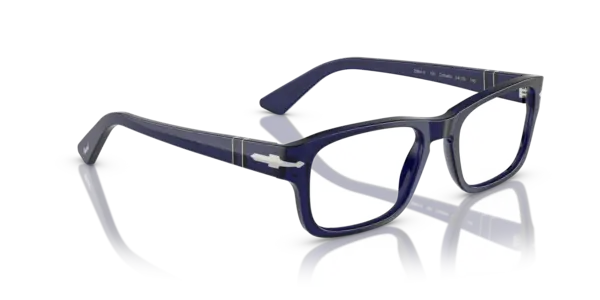 Persol Full Rim Acetate Rectangle Eyeglasses - Cobalto