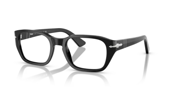 Persol Full Rim Acetate Eyeglasses - Black