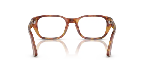 Persol Rectangle Full Rim Eyeglasses - Brown Tortoise
