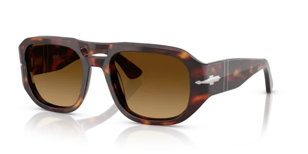Persol Acetate Aviator Sunglasses With Tortoiseshell Pattern - Havana