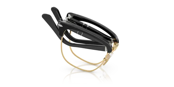 Persol Half Rim Eyeglasses - Black