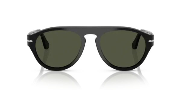 Persol Aviator Sunglasses With Polarized Brown Lenses - Black