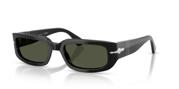 Persol Rectangular Acetate Sunglasses - Black
