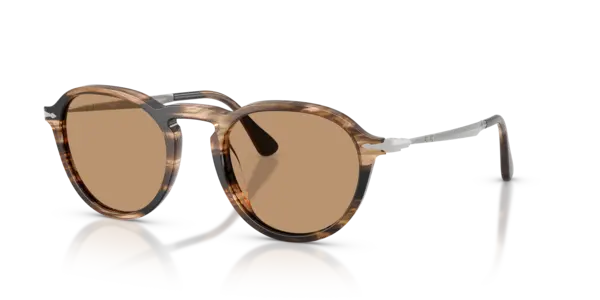 Persol Tortoiseshell Acetate Panthos Sunglasses - Gunmetal