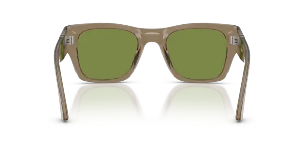 Persol Square Frame Sunglasses - Transparent Bown