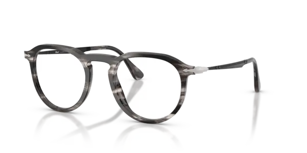 Persol Tortoiseshell Acetate Full Rim Eyeglasses - Black