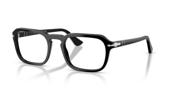 Persol Rectangular Acetate Eyeglasses - Black