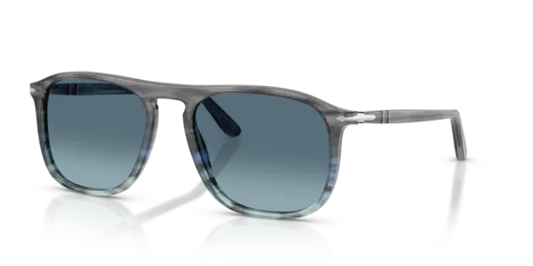 Persol Acetate Sunglasses - Striped Grey