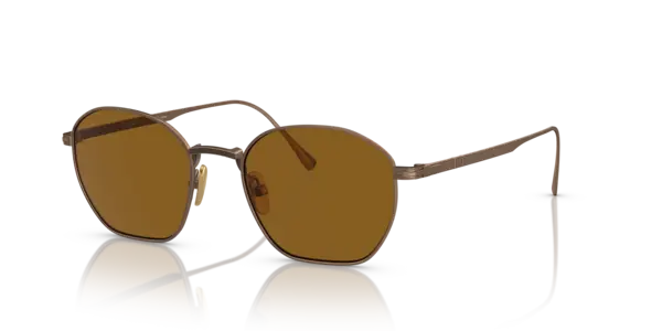 Persol Hexagonal Frame Sunglasses - Bronze