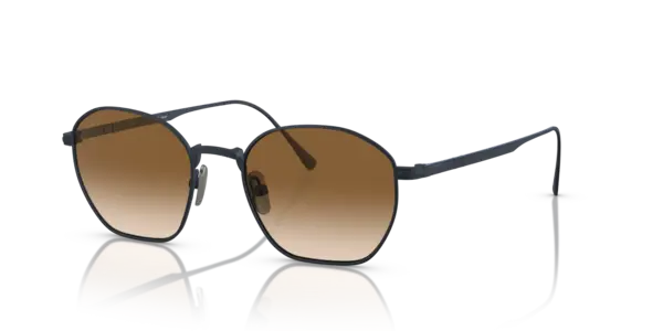Persol Hexagonal Titanium Sunglasses - Brusched Navy
