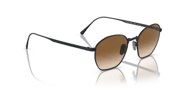 Persol Hexagonal Titanium Sunglasses - Brusched Navy