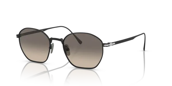 Persol Hexagonal Titanium Sunglasses - Matte Black