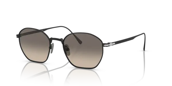 Persol Hexagonal Titanium Sunglasses - Matte Black