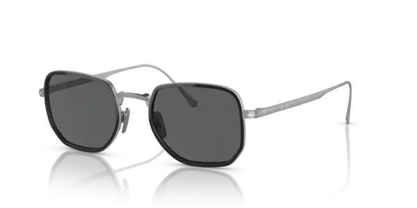 Persol Titanium Full Rim Sunglasses - Silver