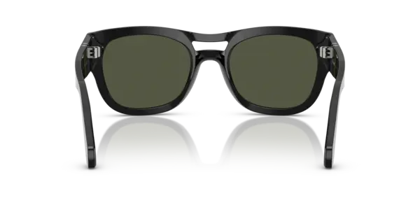 Persol Rectangular Acetate Sunglasses With Double Bridge - Black
