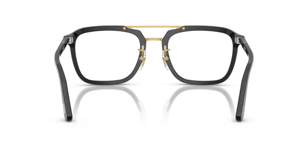 Persol Acetate Square Frame Eyeglasses - Black