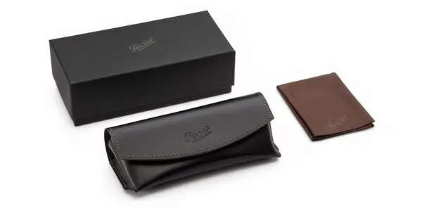 Persol Full Rim Metal Eyeglasses