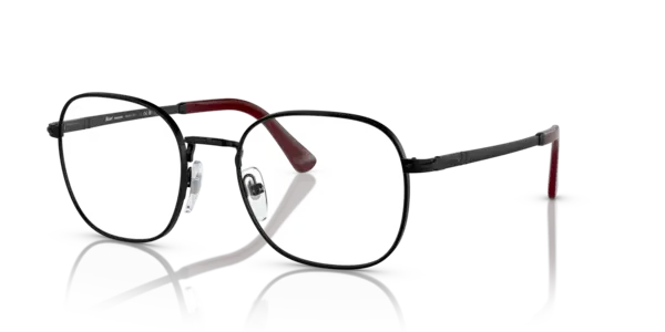 Persol Full Rim Metal Eyeglasses - Black