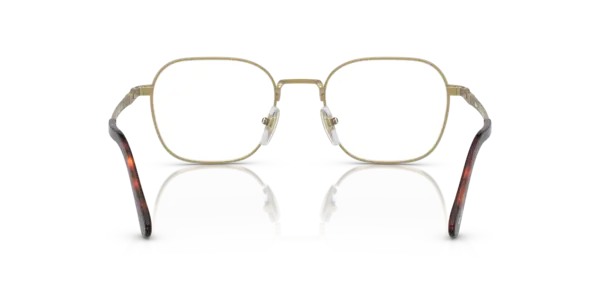 Persol Rectangular Full Rim Eyeglasses - Gold