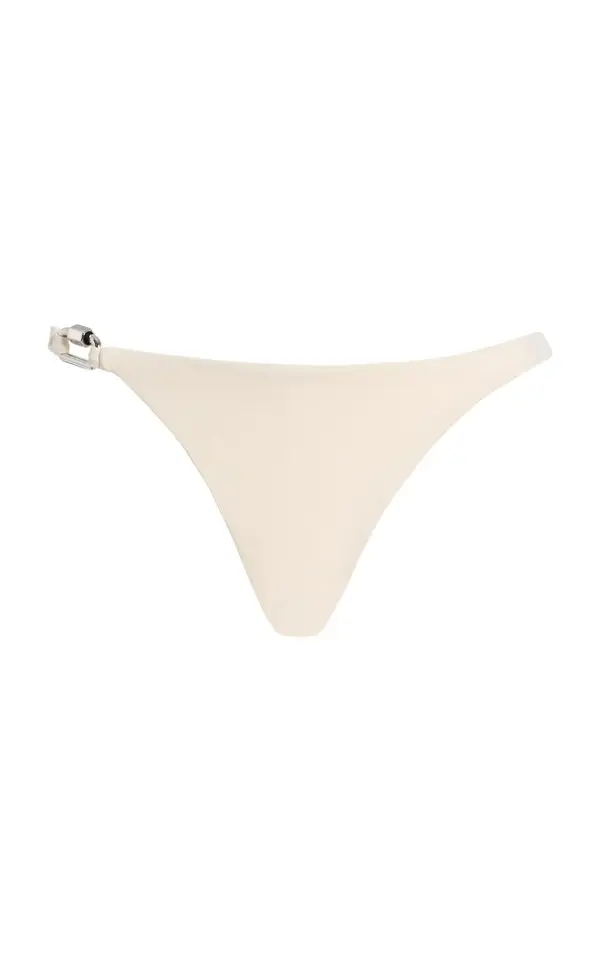 ZIAH Bravissimo Hardware Bikini Bottom - White