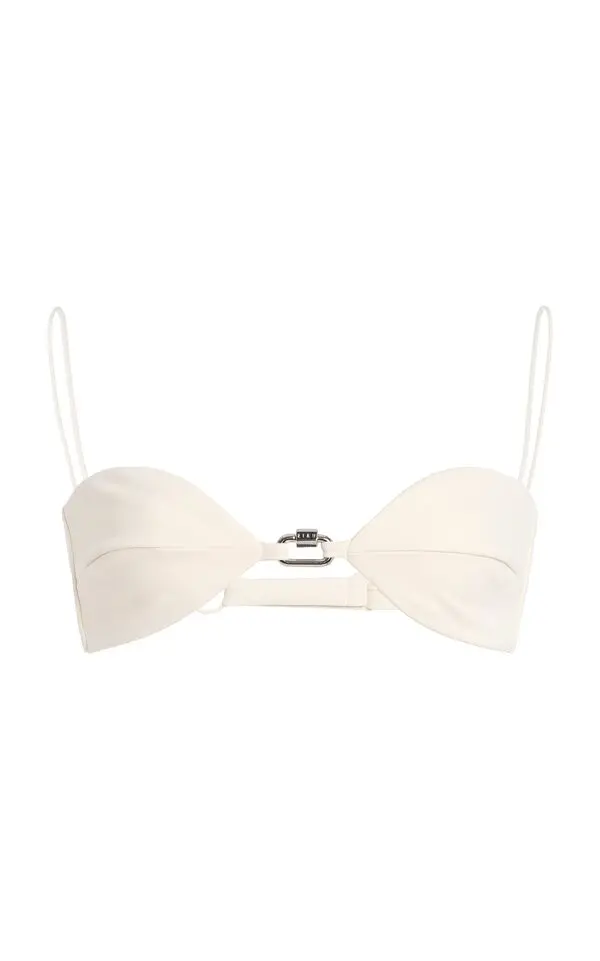 ZIAH Bravissimo Hardware Bikini Top - White