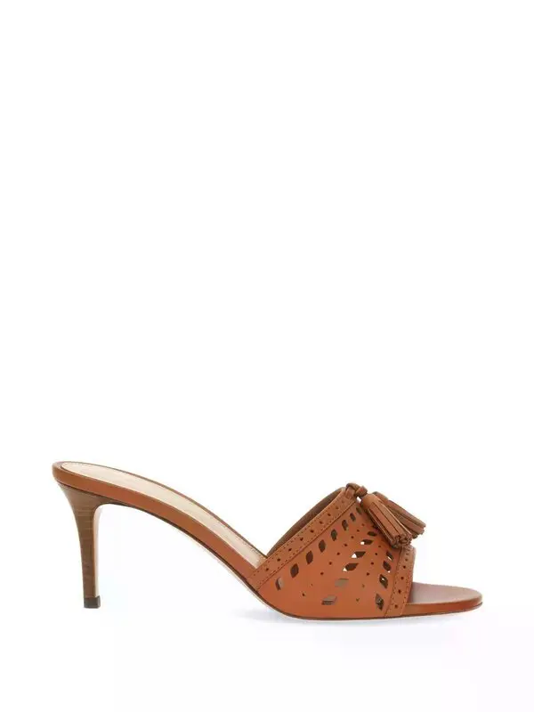 GIANVITO ROSSI Laser-cut Tassel Sandals