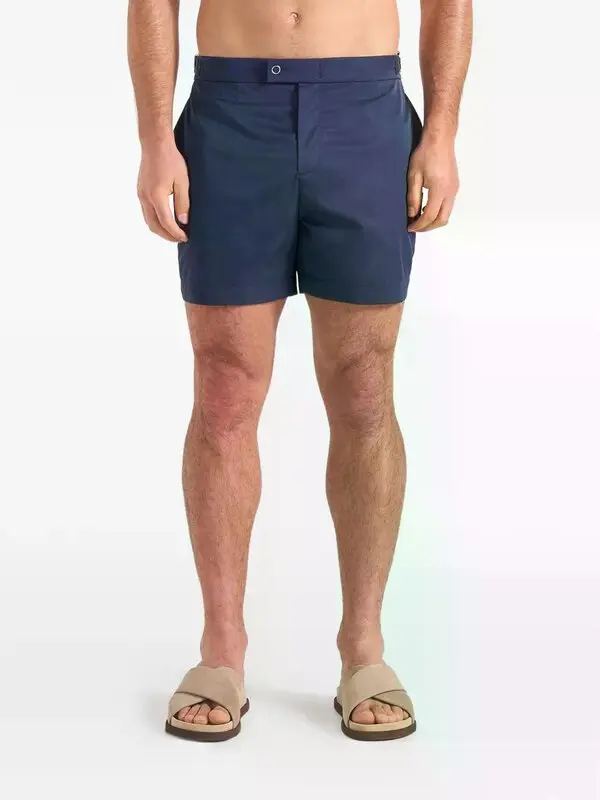 Manière De Voir Polished Nylon Swim Shorts - Blue