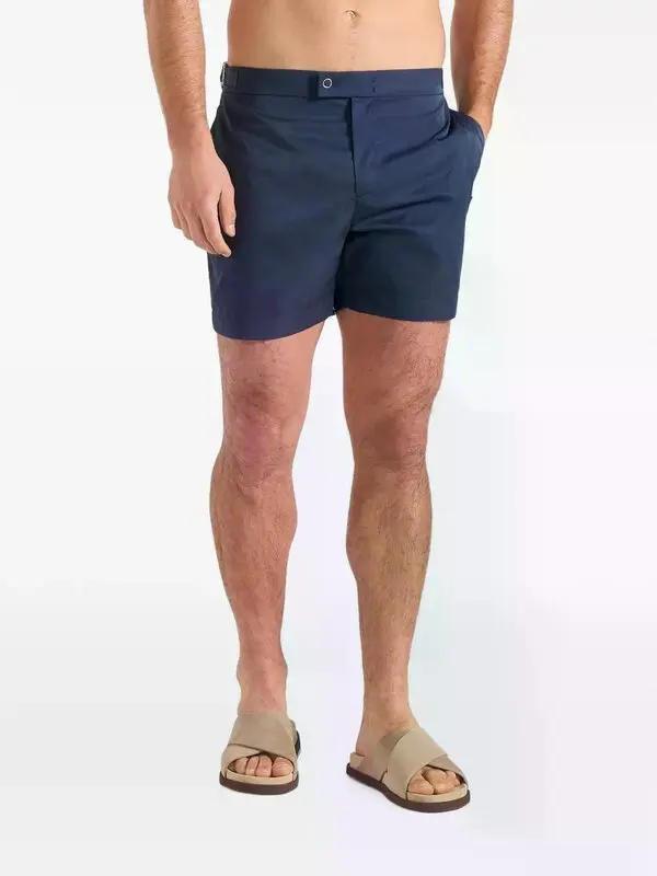 Manière De Voir Polished Nylon Swim Shorts - Blue