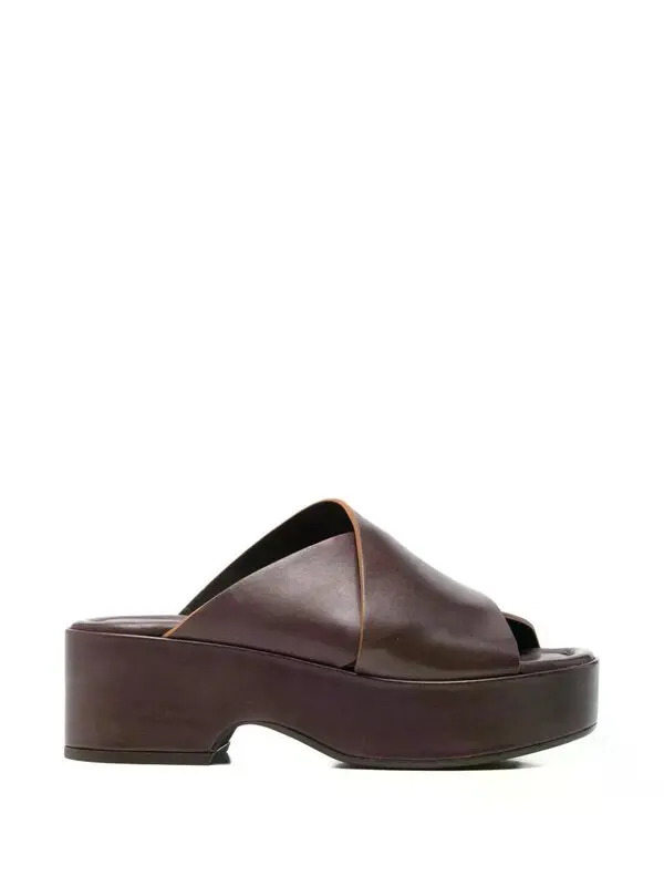 CURIOSITÈ Crossover Strap Platform Sandals