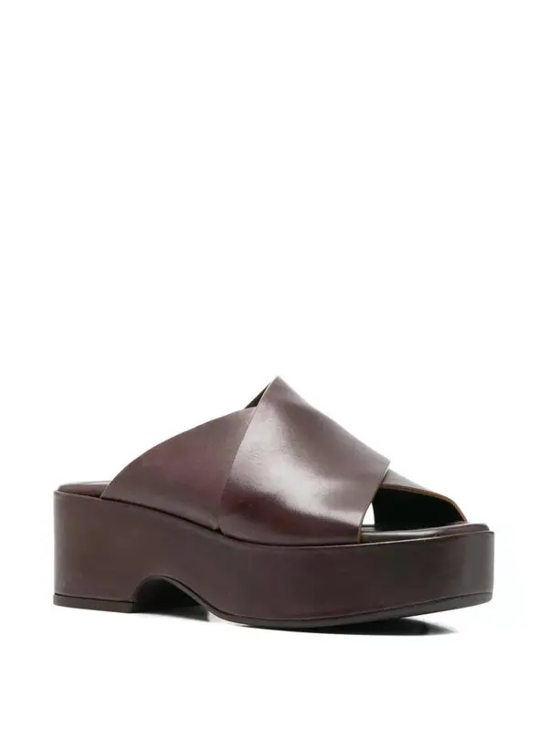 CURIOSITÈ Crossover Strap Platform Sandals
