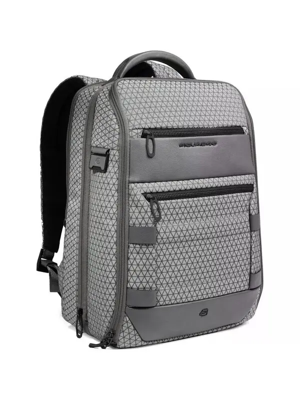 PIQUADRO Geometric Pattern Modular Backpack