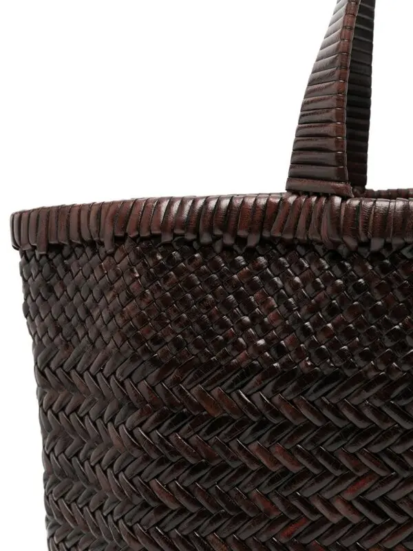 Manebí Medium Woven Leather Tote Bag